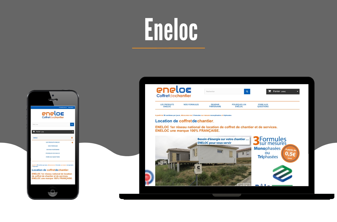 Eneloc - modification boutique en ligne - Réalisation - Infopolis