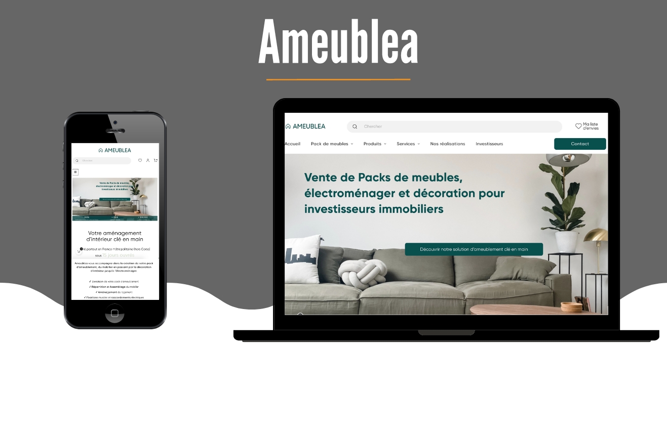 Ameublea - Refonte boutique en ligne - Réalisation - Infopolis